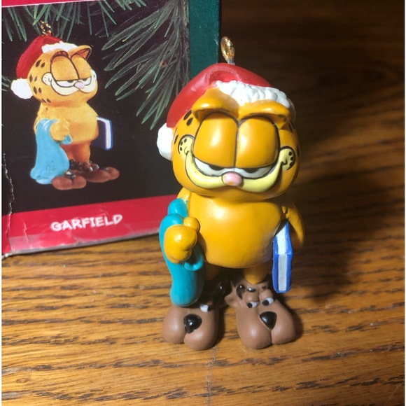 Holiday | 1992 Hallmark Handcrafted Garfield Ornament | Poshmark